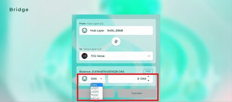 【Oasys】Hub Layerから各Verseへブリッジする方法
